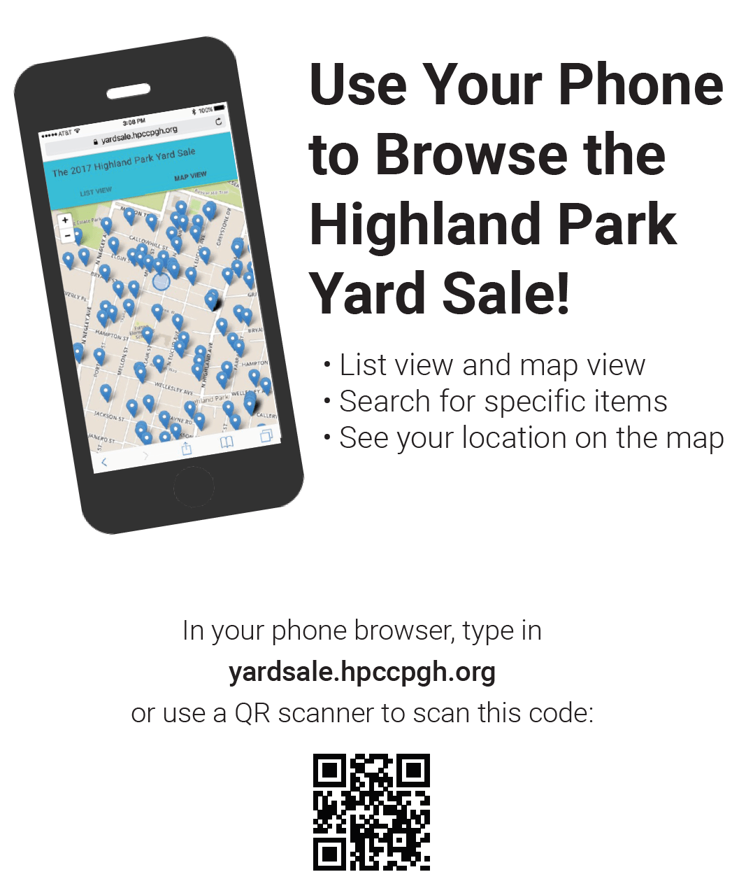 HPCC | 2018 Yard Sale Mobile Map